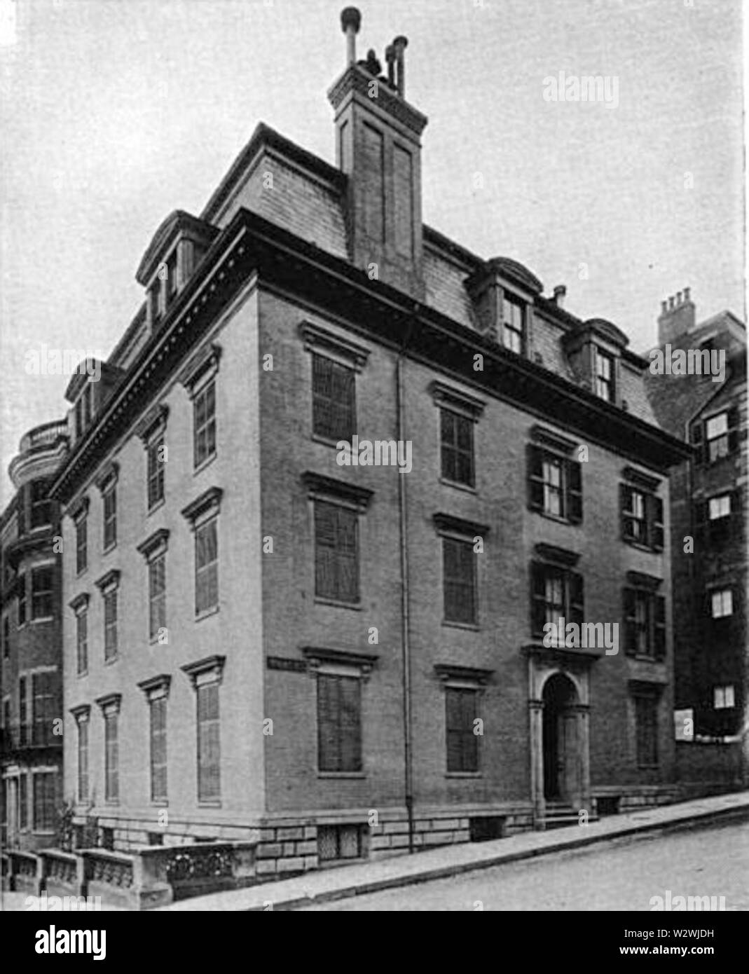 House beacon street boston Black and White Stock Photos & Images - Alamy