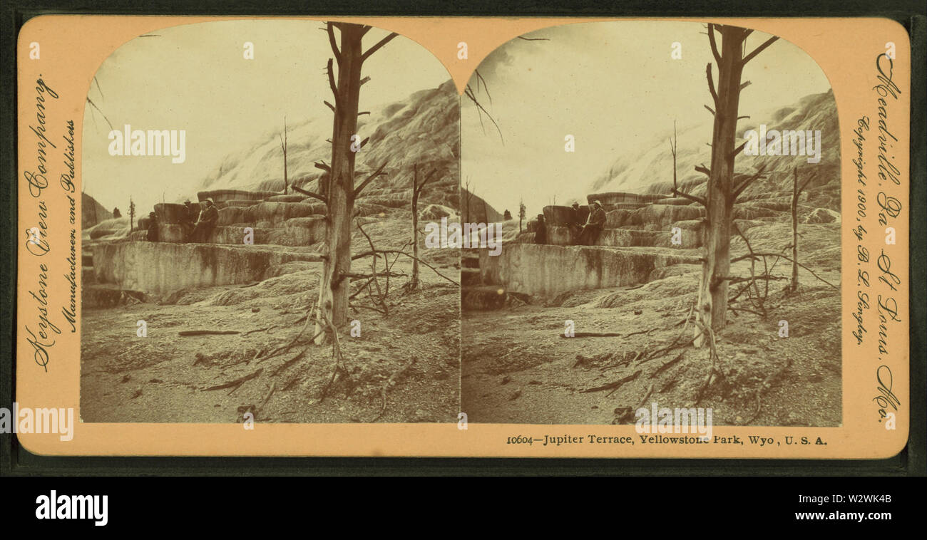 Jupiter Terrace, Yellowstone Park, Wyo USA, from Robert N Dennis ...