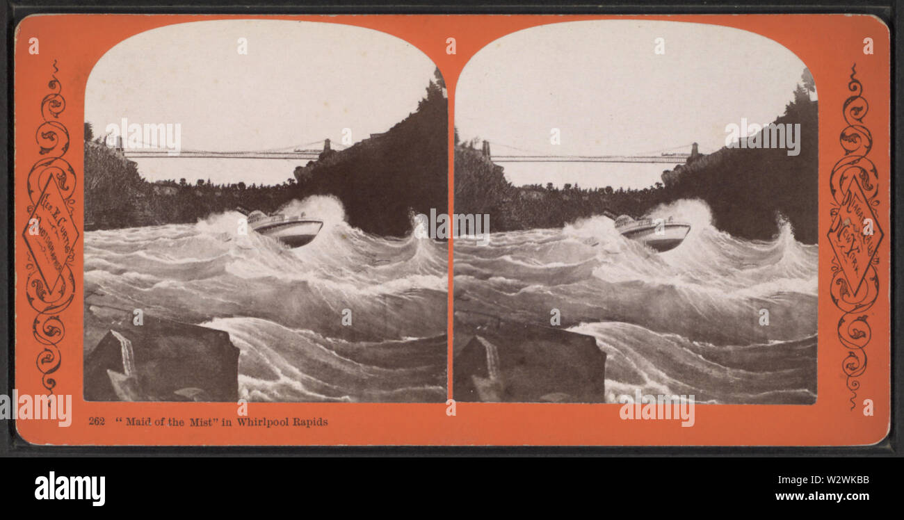 Maid of the Mist in Whirlpool Rapids, by Curtis, George E, d 1910 4 ...