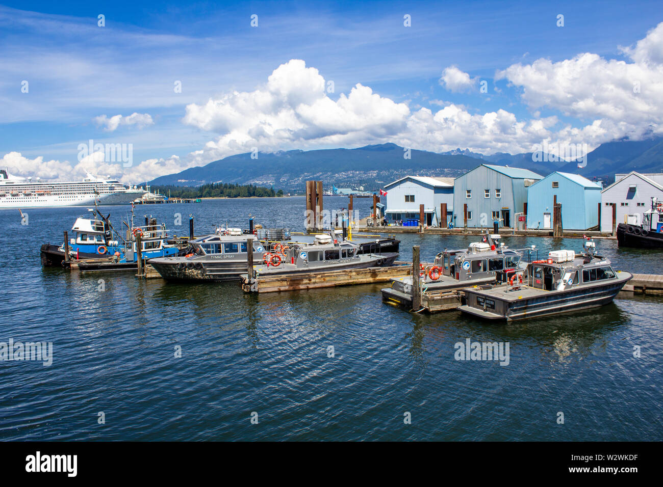 Boats in the harbor Stock Photo - Alamy
