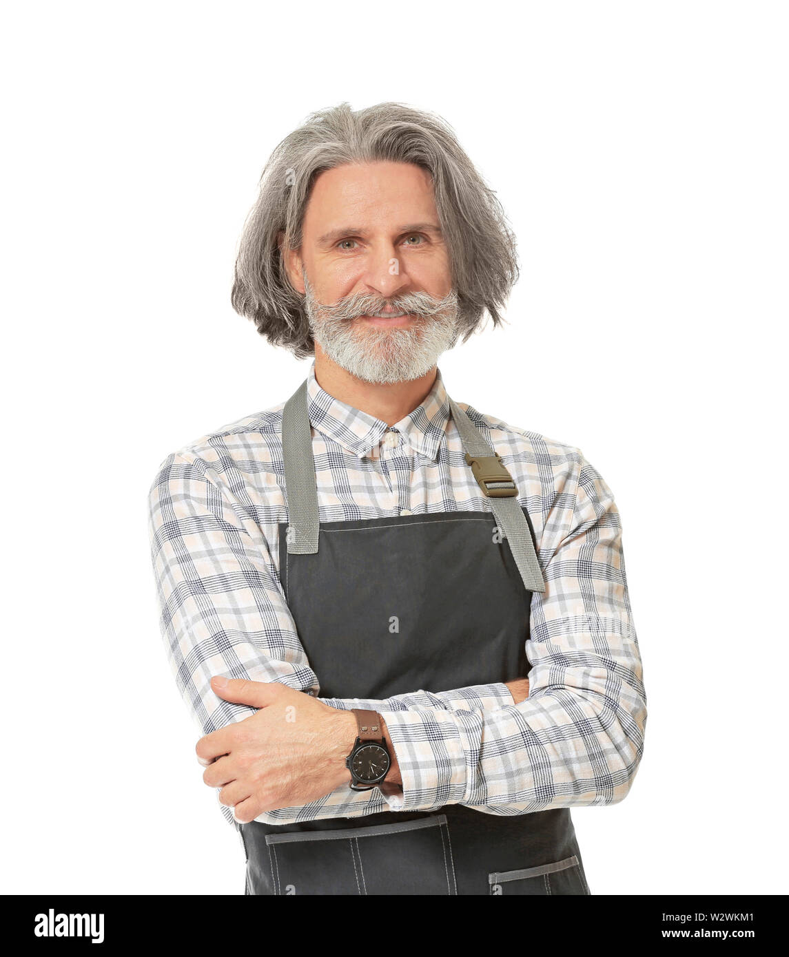 Bearded middle aged chef in hi-res stock photography and images - Alamy