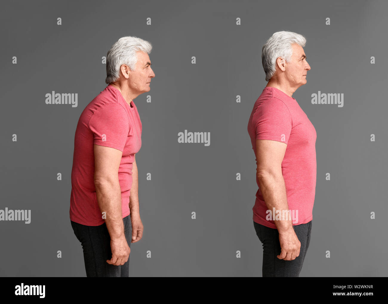 Good posture and bad posture hi-res stock photography and images - Alamy