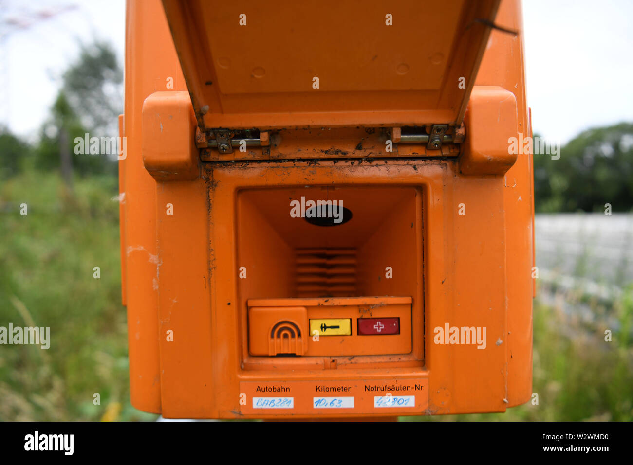 Bremen, Germany. 27th June, 2019. There is an emergency telephone on ...