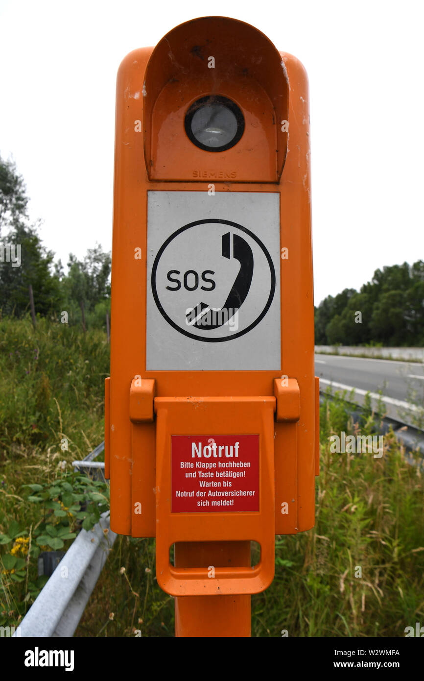 Bremen, Germany. 27th June, 2019. There is an emergency telephone on ...