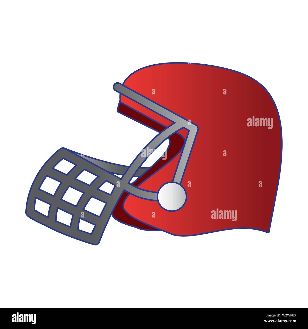 american football sport game cartoon blue lines Stock Vector Image ...