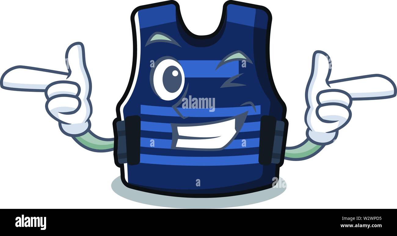 Wink bulletprof vest in the cartoon shape Stock Vector Image & Art - Alamy