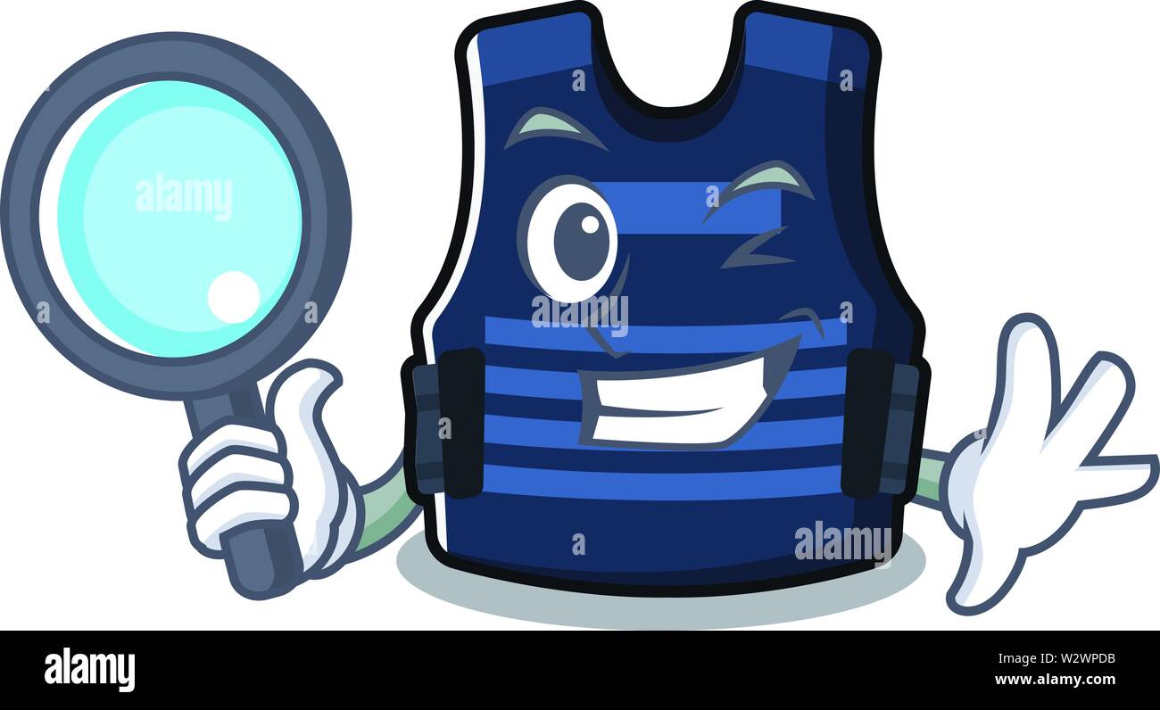 Detective bulletprof vest in the cartoon shape Stock Vector Image & Art ...