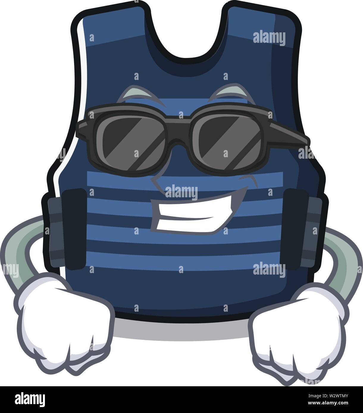 Super cool bulletprof vest in the cartoon shape Stock Vector Image ...