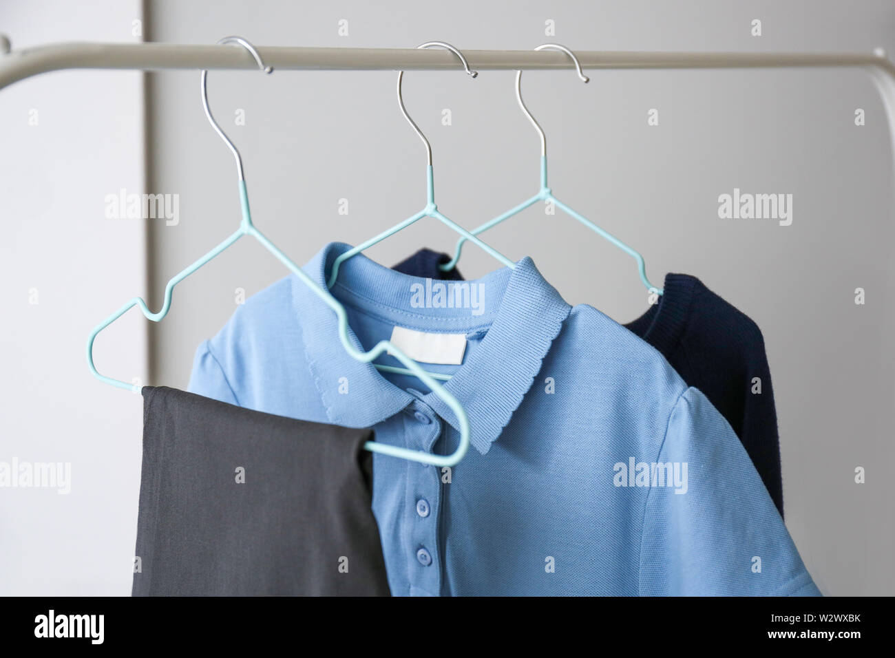 Clothes rack school hi-res stock photography and images - Alamy