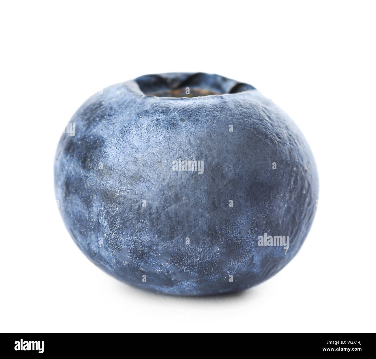 Ripe blueberry on white background Stock Photo - Alamy