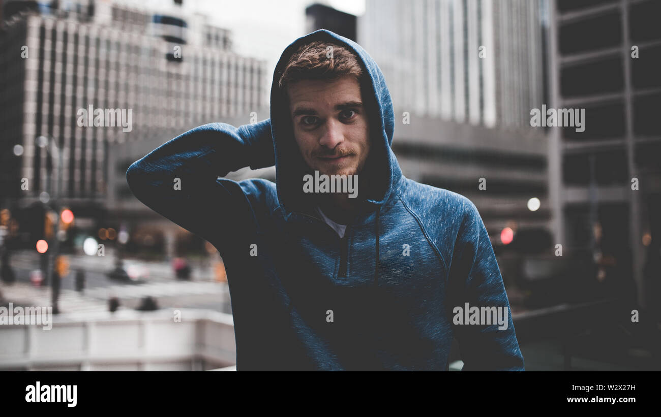 Man posing in Toronto Stock Photo - Alamy