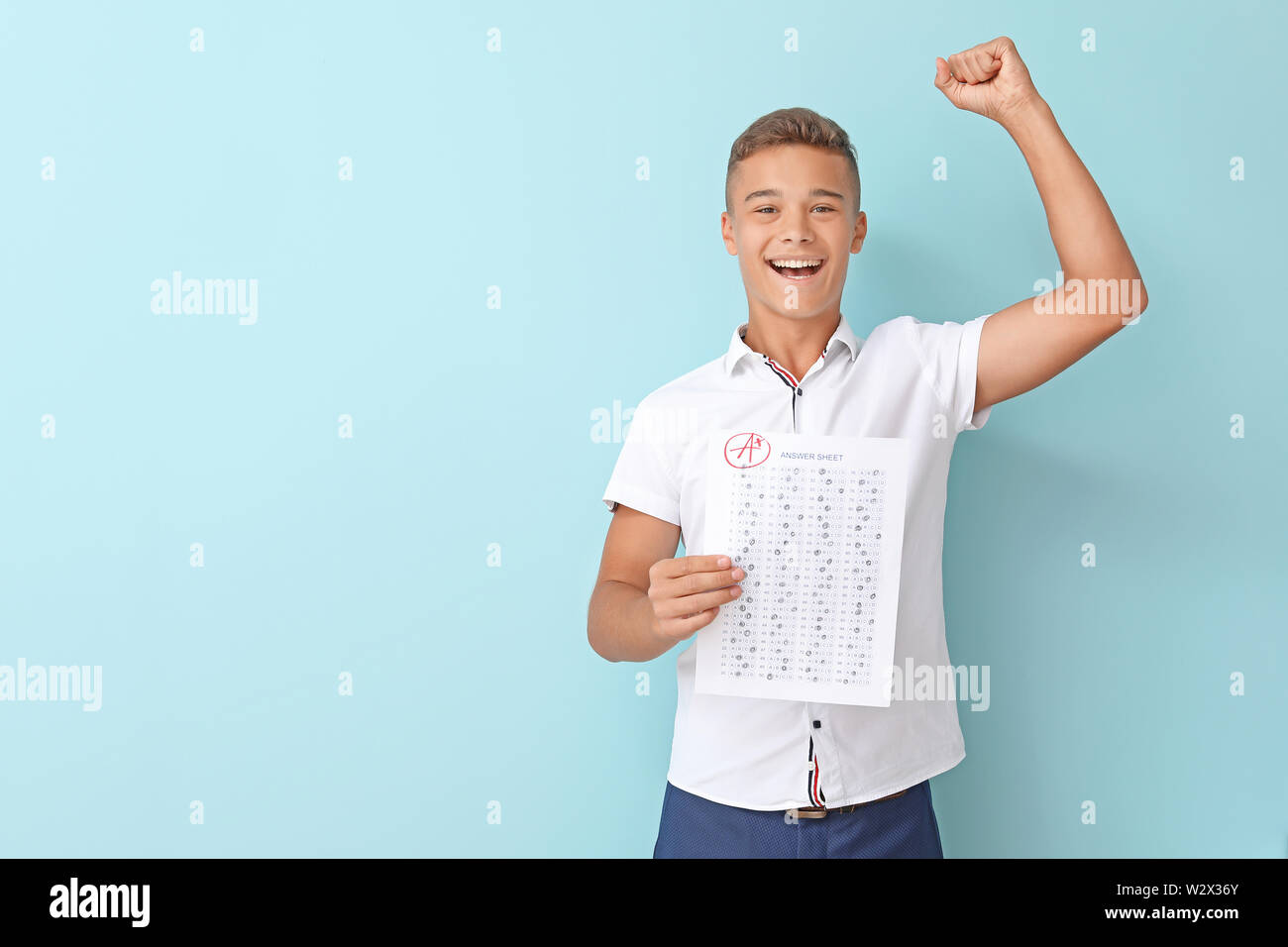 Celebrate exam results hi-res stock photography and images - Alamy