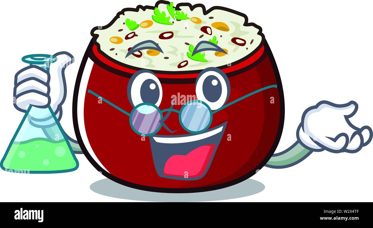 Professor curd rice above wooden cartoon table Stock Vector Image & Art ...