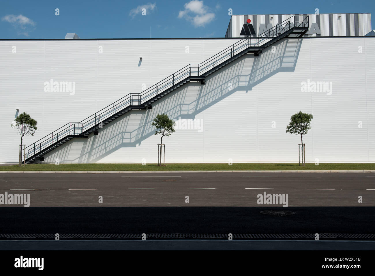 Hoce, Slovenia. 10th July, 2019. Magna Steyr new paint shop plant is ...