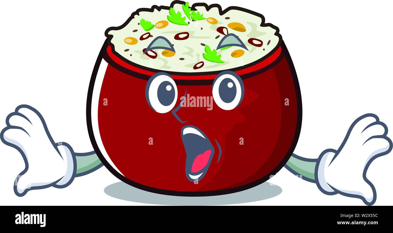 Surprised curd rice isolated with the cartoon Stock Vector Image & Art ...