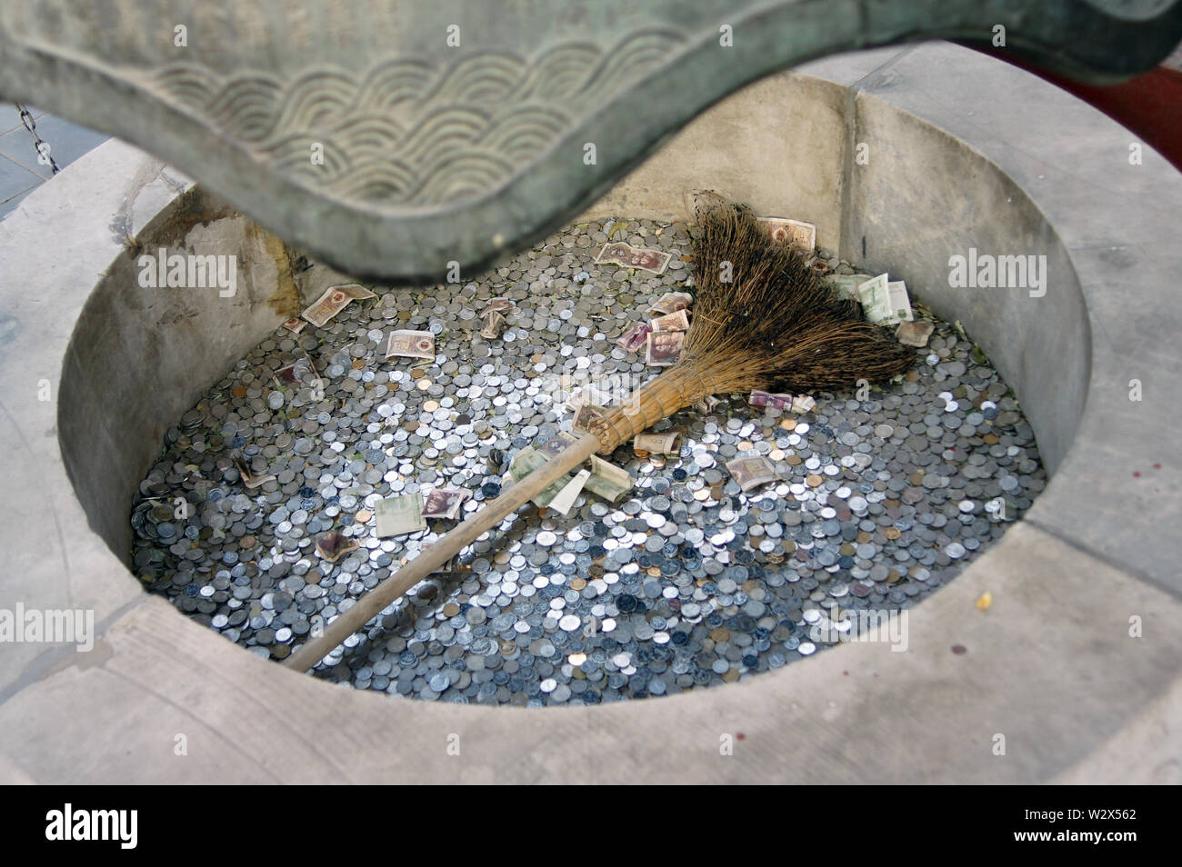 Coin Donations, Chinese Temple Stock Photo - Alamy
