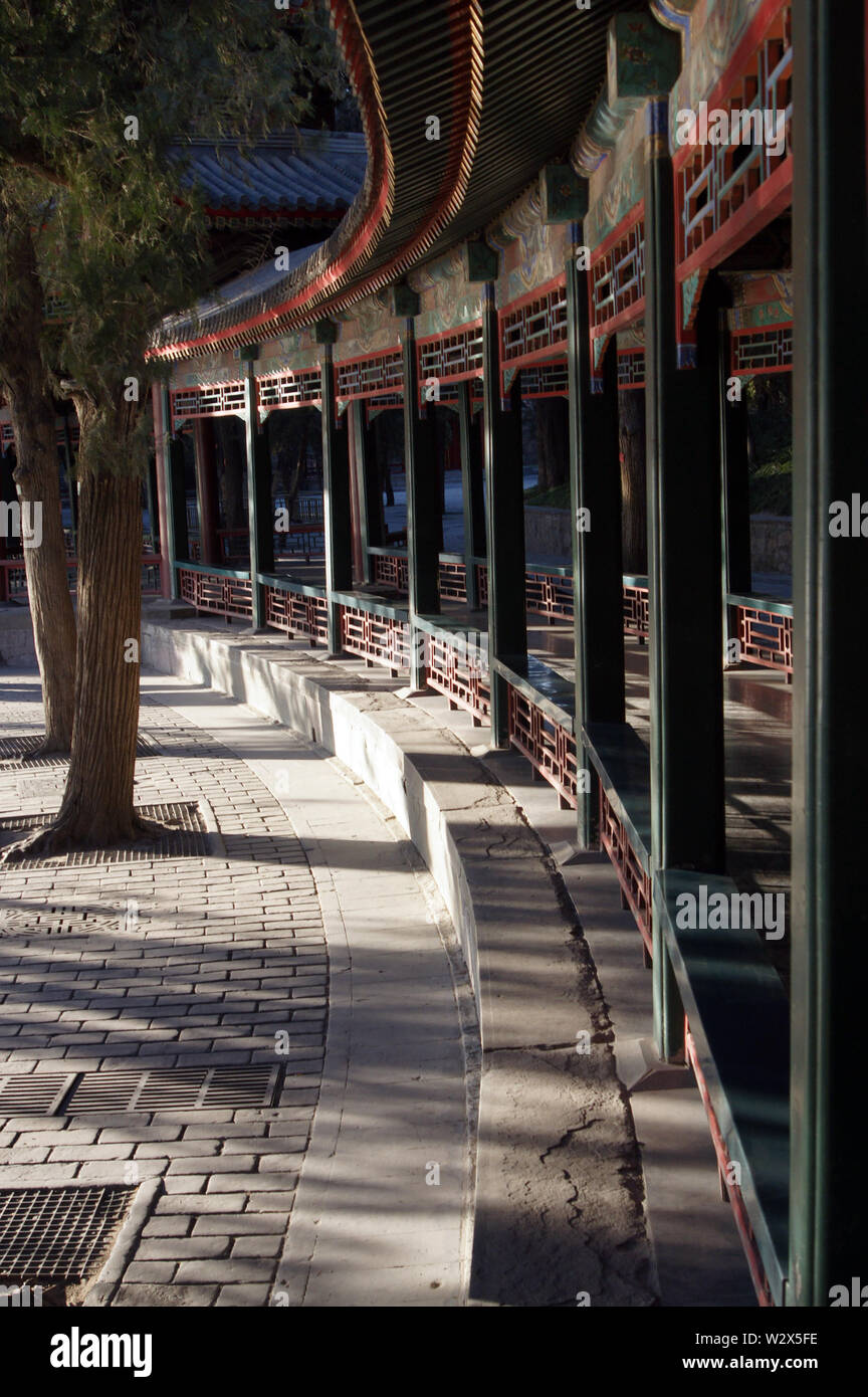 Curved Walkway, China Stock Photo - Alamy
