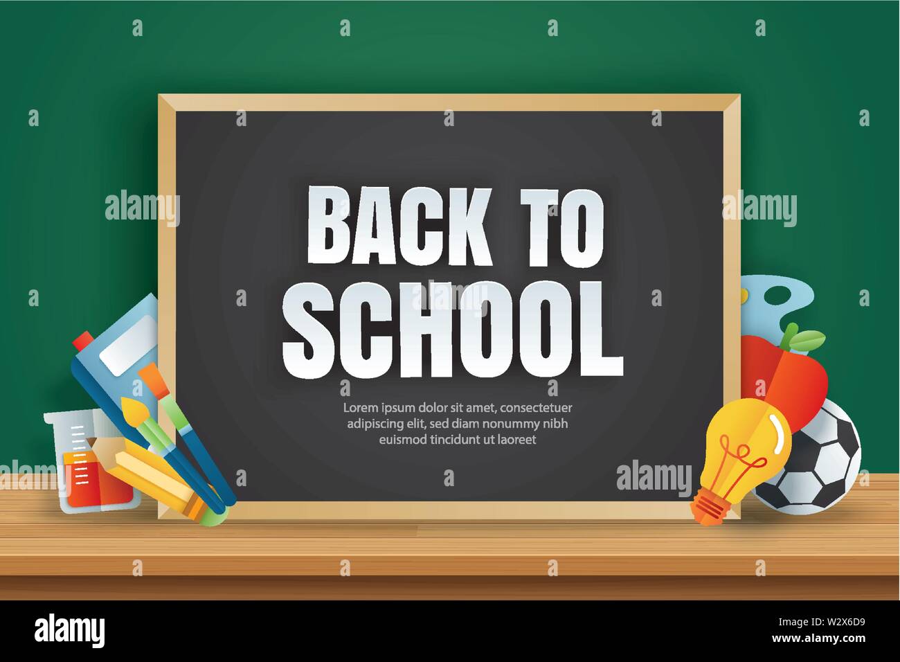Welcome back school chalkboard background hi-res stock photography and ...