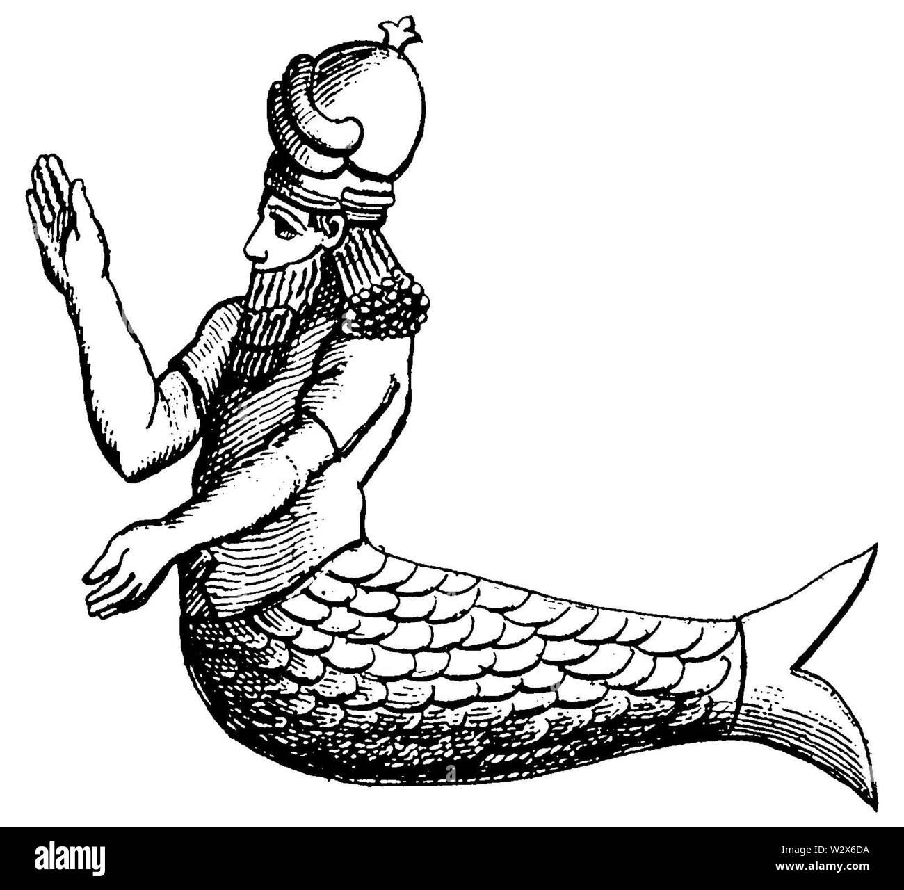 Dagon, , (cultural history book, 1875 Stock Photo - Alamy