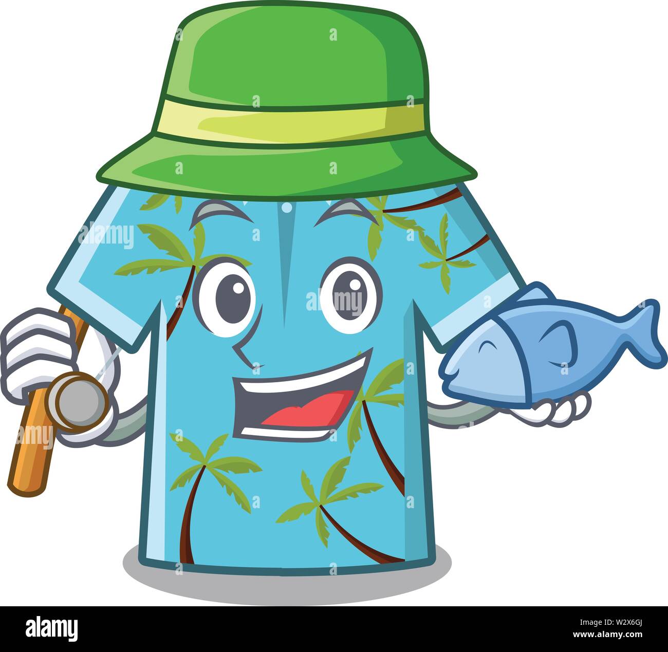 Fishing in hawaii Stock Vector Images - Alamy