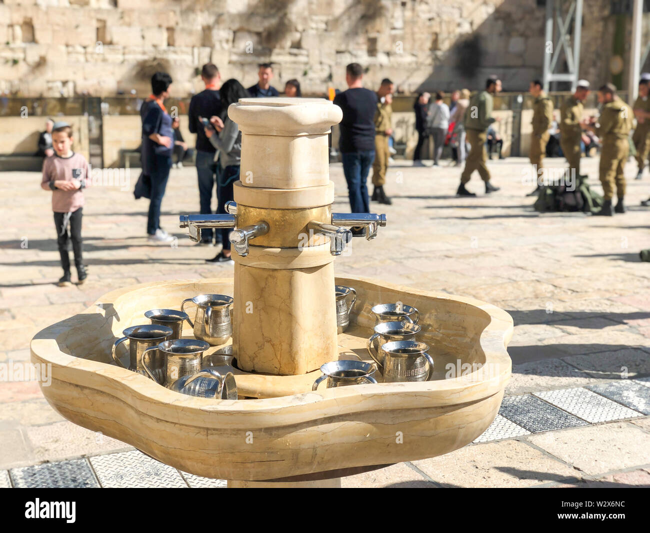 Ritual hand washing jews hi-res stock photography and images - Alamy