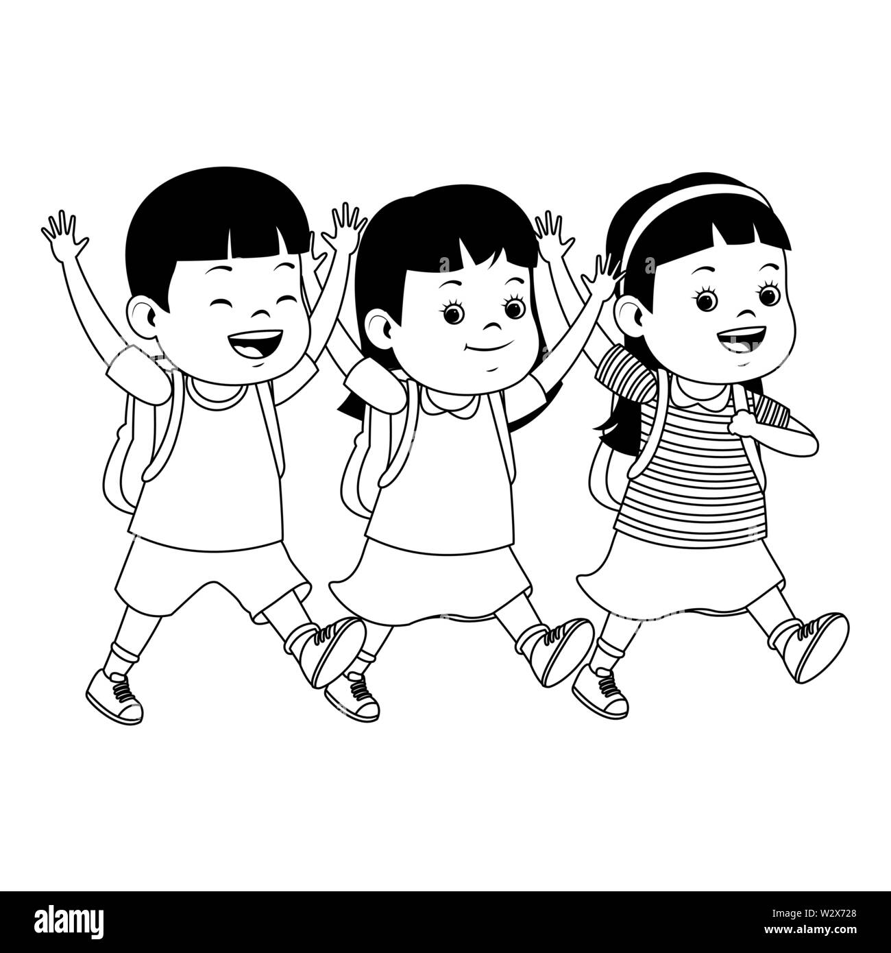 School Images For Kids Black And White
