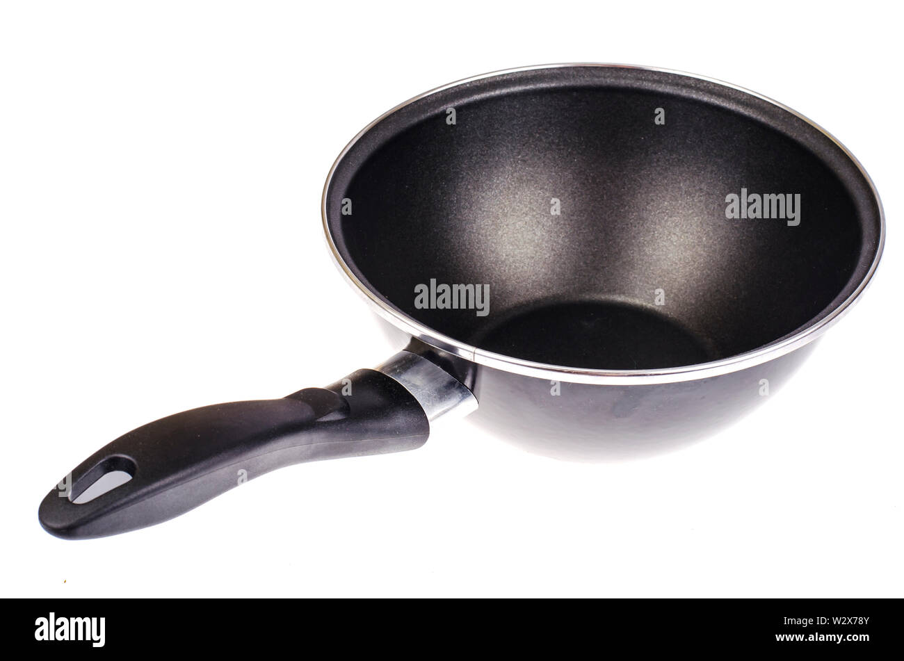 Wok pan isolated on white background Stock Photo - Alamy
