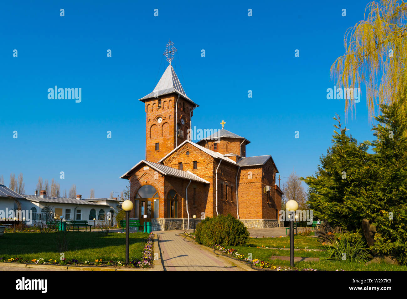 Prahova, Romania - March 30, 2019: Pisiota Monastery located in ...
