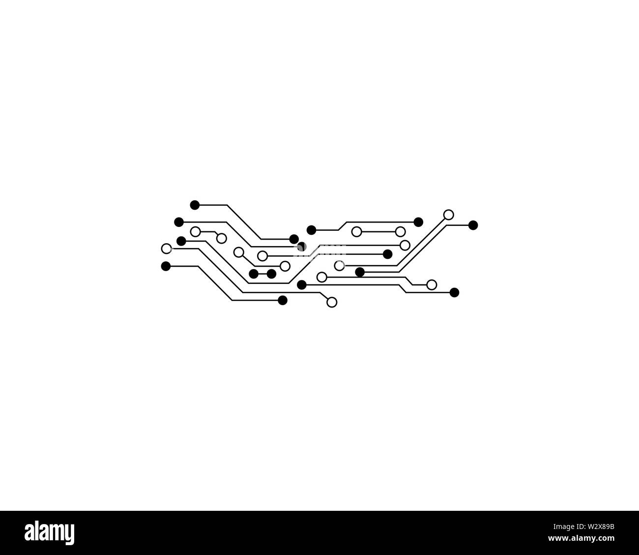 Circuit Logo Template vector illustration icon design Stock Photo - Alamy