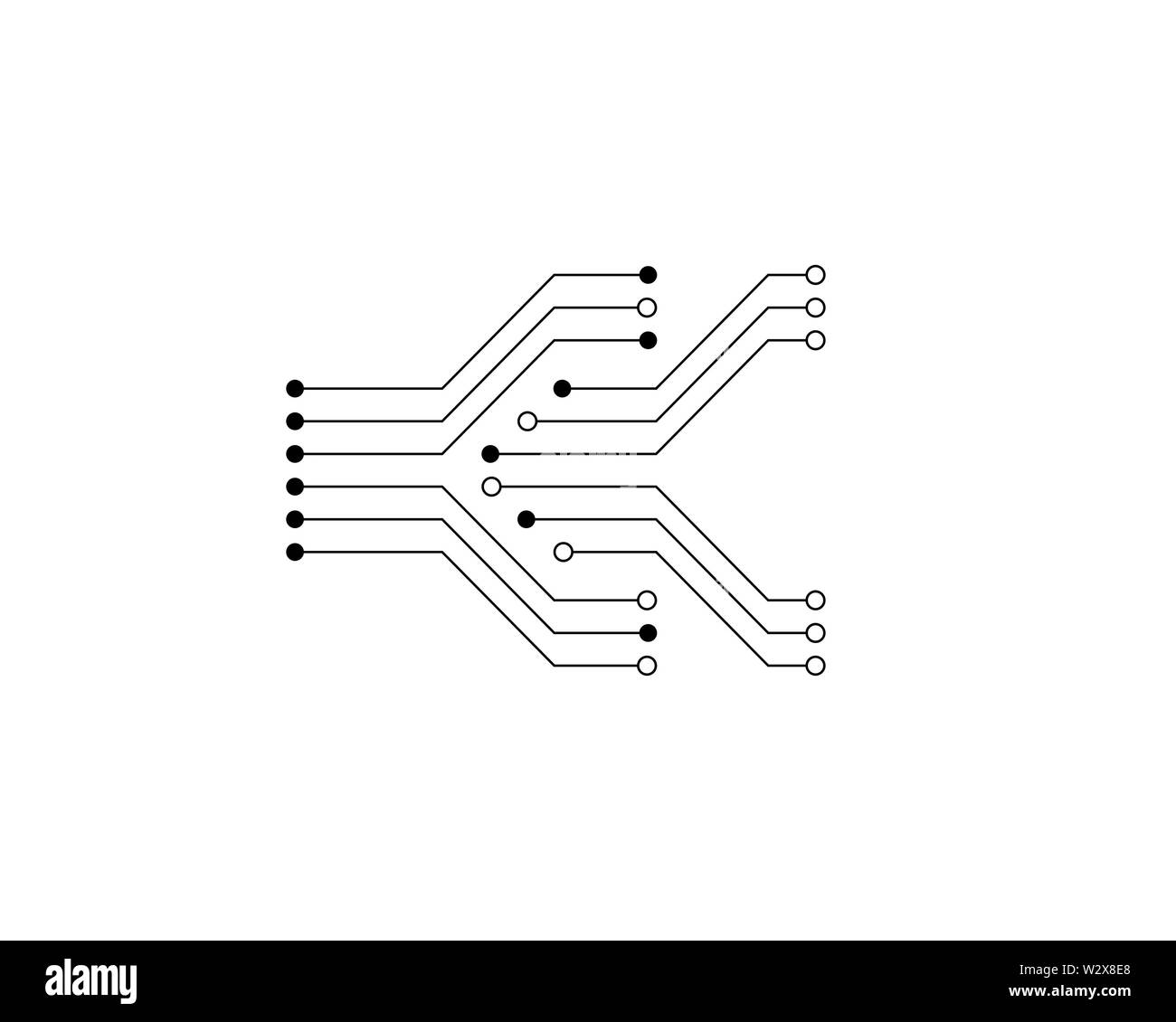 Circuit Logo Template vector illustration icon design Stock Photo - Alamy