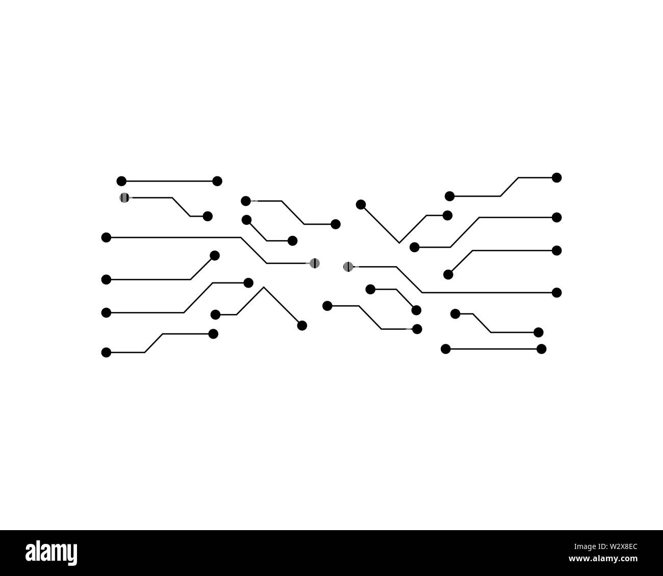 Circuit Logo Template vector illustration icon design Stock Photo - Alamy