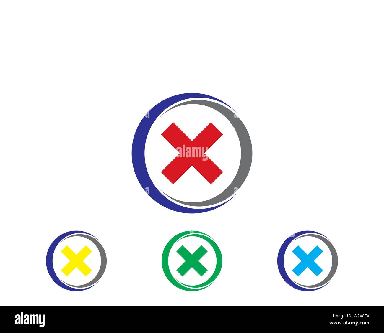 circle logo and symbols Vector Stock Photo - Alamy