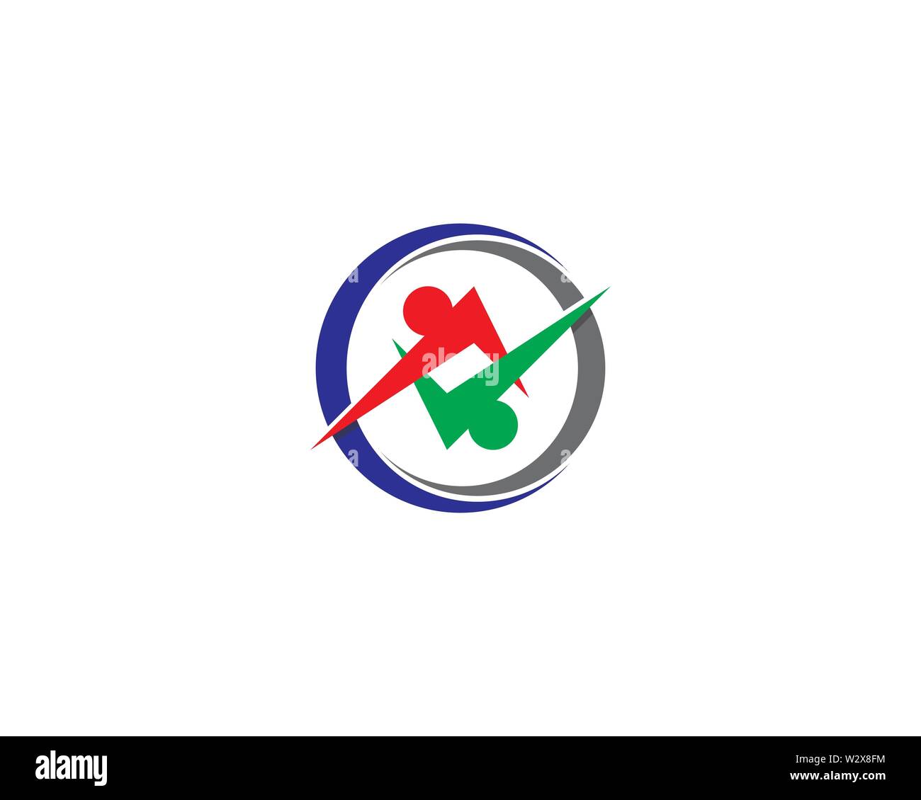 circle logo and symbols Vector Stock Photo - Alamy