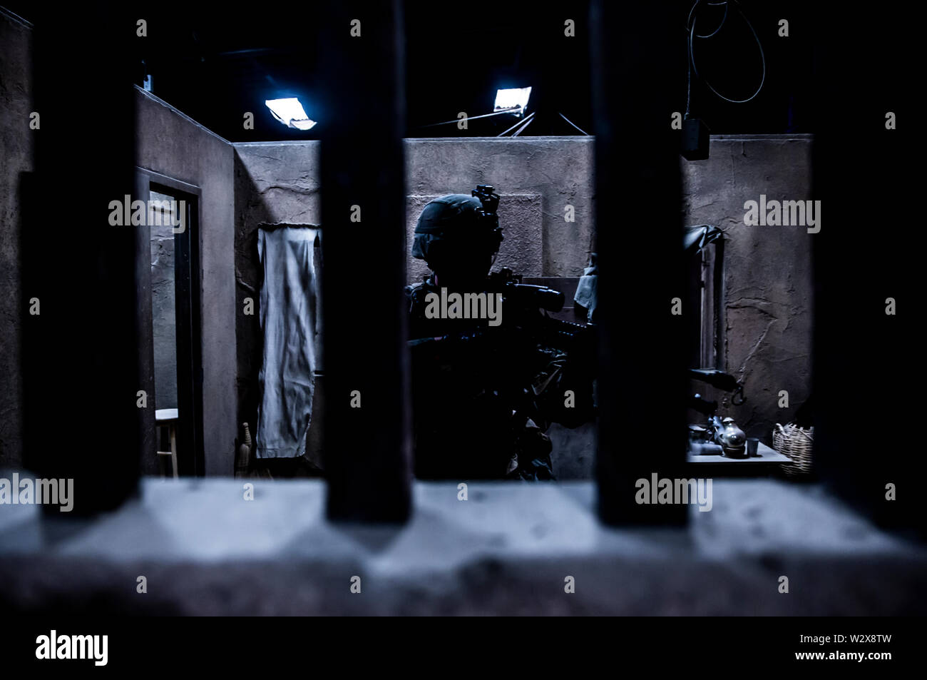 A U.S. Marine with 2nd Battalion, 4th Marines, 5th Marine Regiment ...