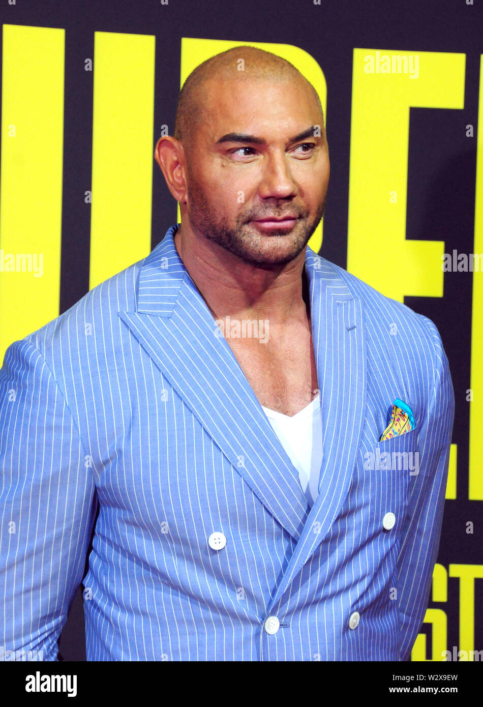 Los Angeles, California, USA 10th July 2019 Actor Dave Bautista attends ...