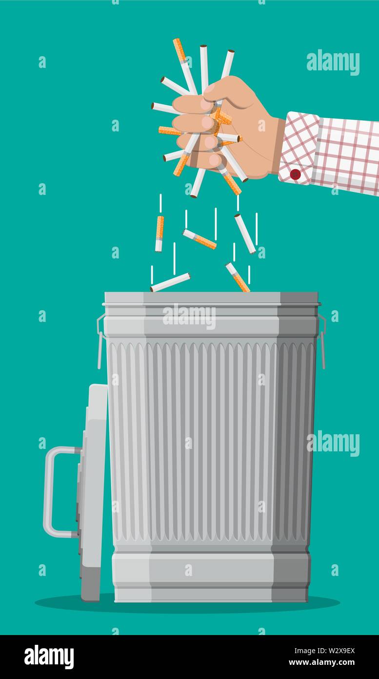 Cigarette pack in bin hi-res stock photography and images - Alamy