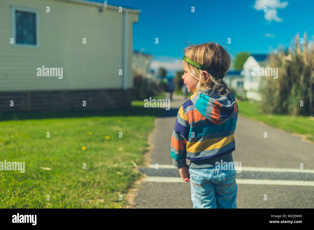 Trailer park child hi-res stock photography and images - Alamy
