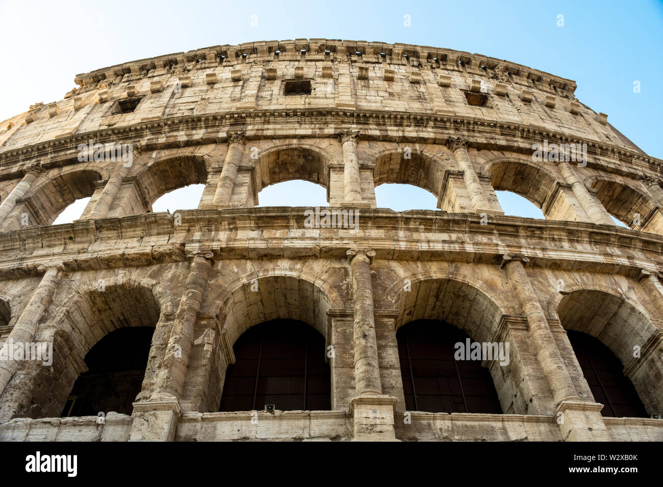 roman colosseo details, popular destination in italy europe Stock Photo ...