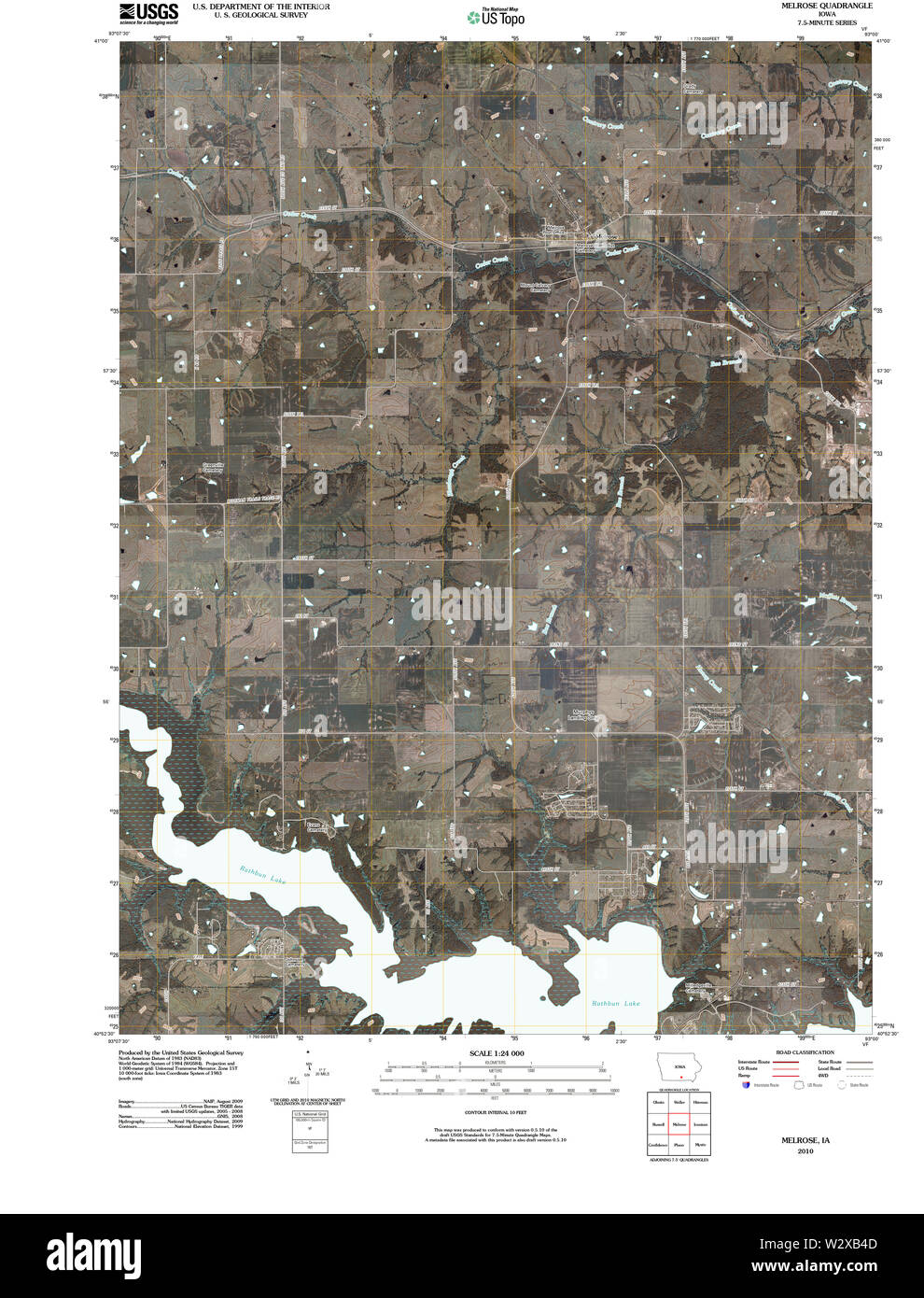 Melrose map Cut Out Stock Images & Pictures - Alamy