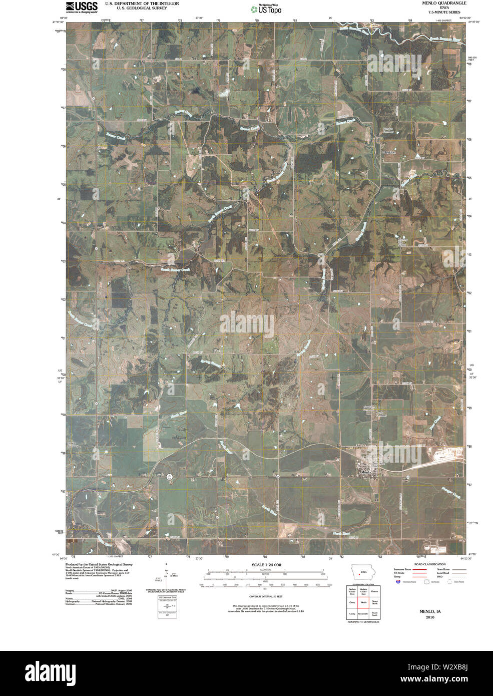 Map of menlo hi-res stock photography and images - Alamy