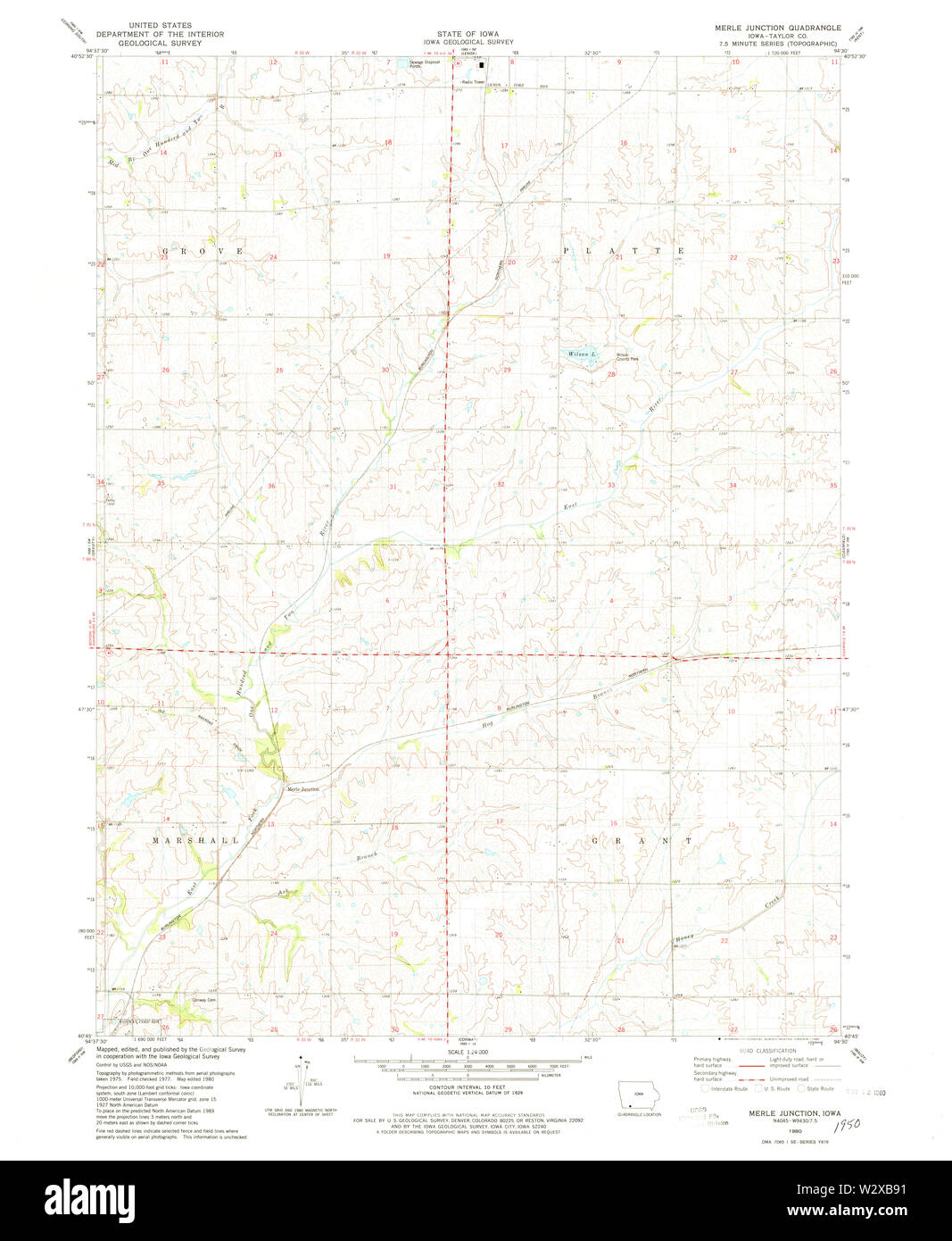 Iowa junction historical Cut Out Stock Images & Pictures - Alamy