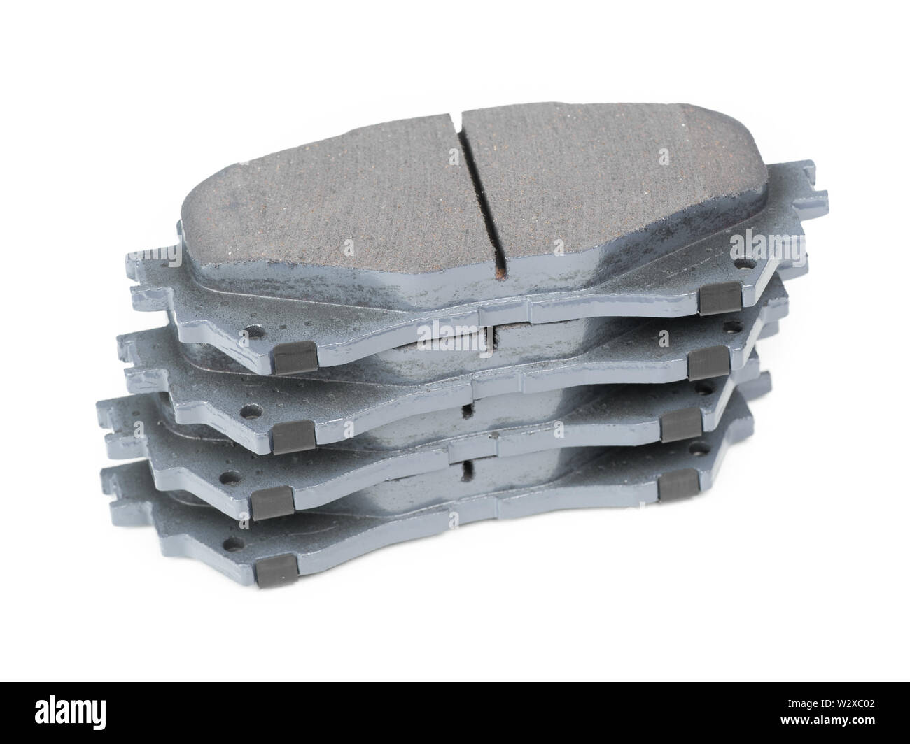 Group of brake shoes isolated on white background Stock Photo - Alamy