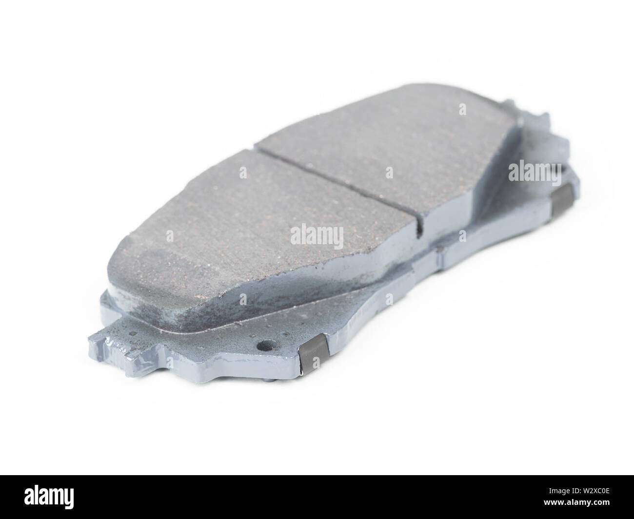 Single brake shoe isolated on white background Stock Photo - Alamy