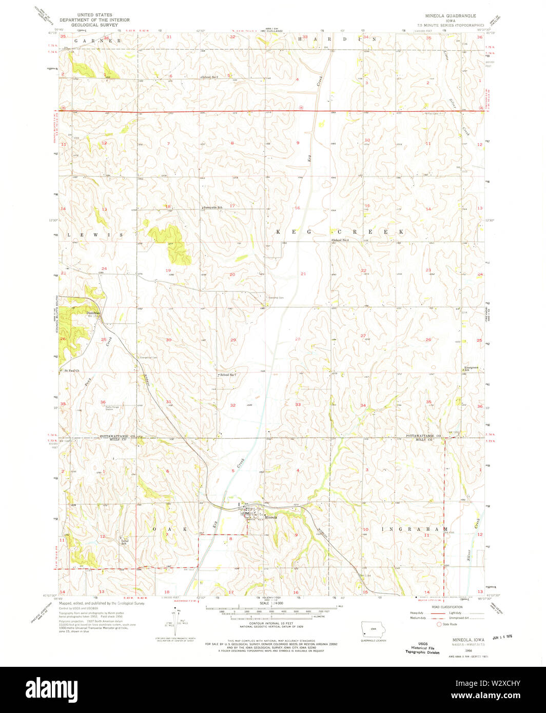 1956 maps hi-res stock photography and images - Alamy