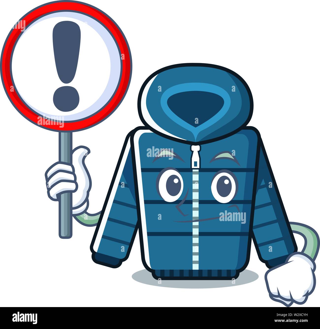 With sign winter coat in the character shape Stock Vector Image & Art ...