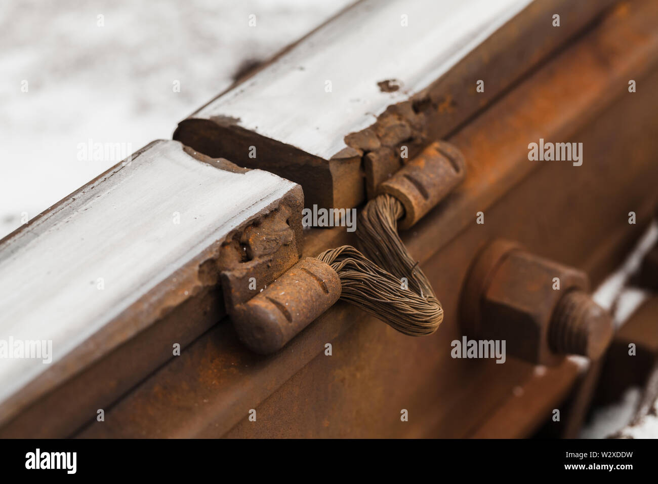 Railway rails hi-res stock photography and images - Alamy