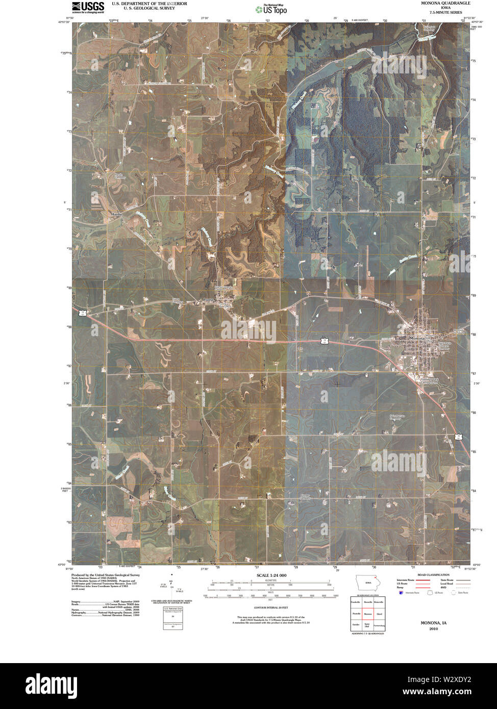 Map of monona hi-res stock photography and images - Alamy