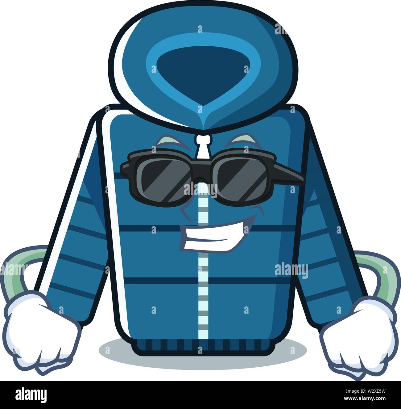 Super cool cartoon winter coat hanger on wall Stock Vector Image & Art ...