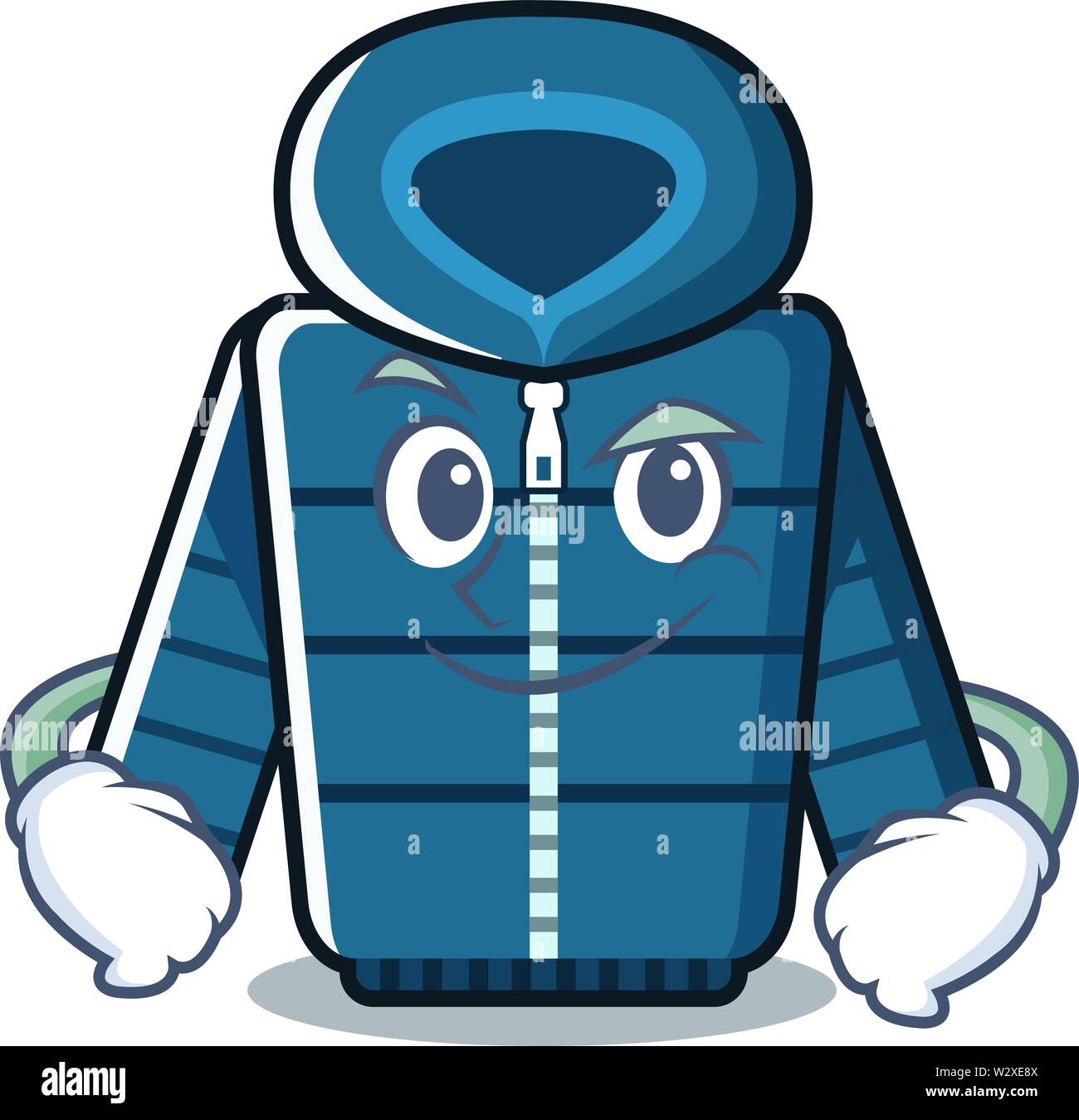 Smirking cartoon winter coat hanger on wall Stock Vector Image & Art ...