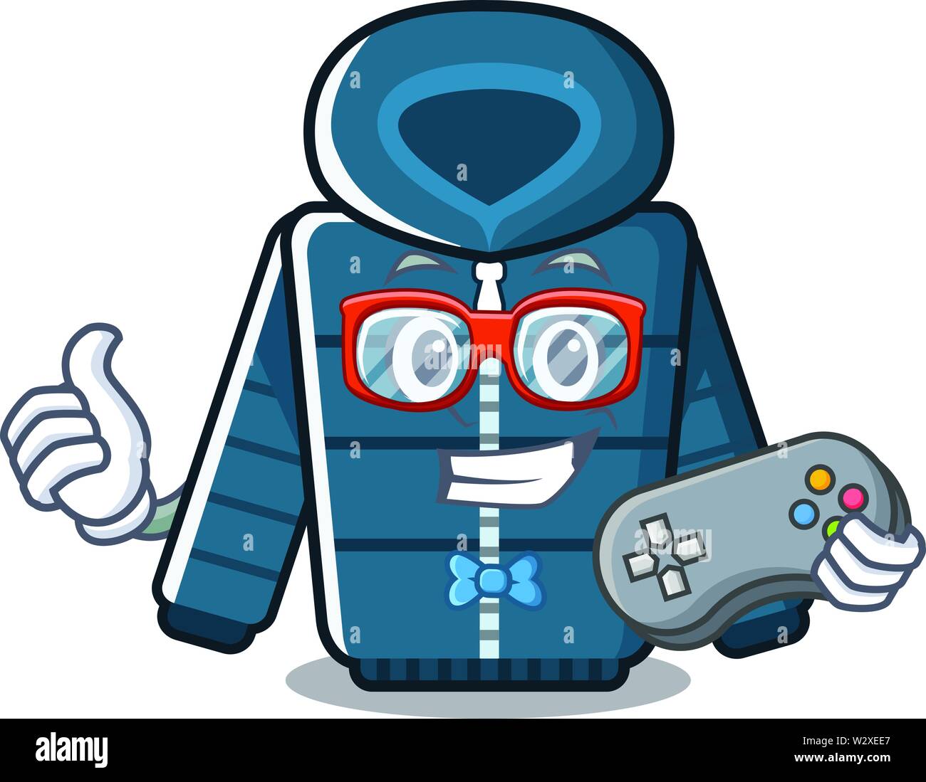 Gamer winter coat isolated with the mascot Stock Vector Image & Art - Alamy